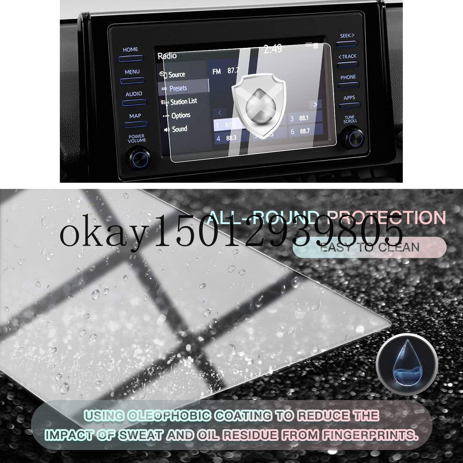 Auto Screen Protector Center Control Navigatie Tou... – Grandado