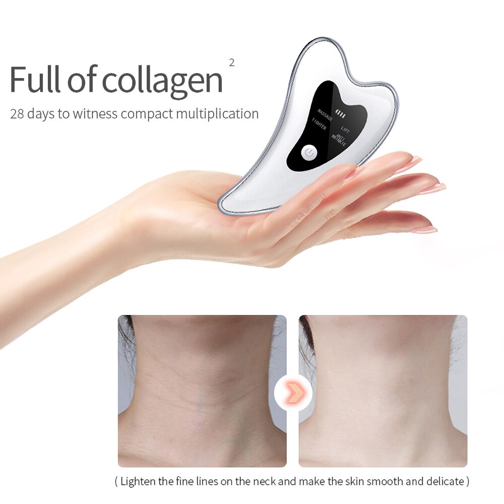 Heated Vibrating Facial Massager Electric Gua Sha ... – Vicedeal