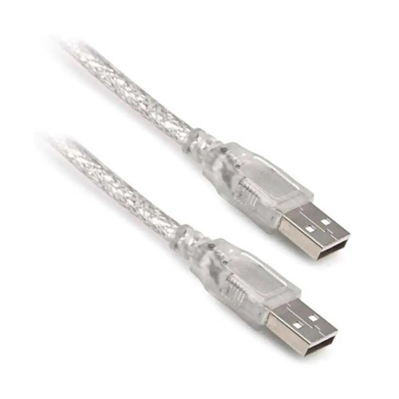 USB MALE-MALE CABLE 3 METRE TRANSPARENT S-LINK SL-... – Grandado