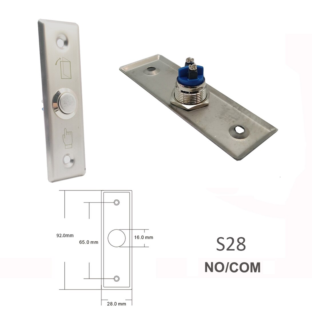 NO NC COM Led Press Metal Electric Lock Release Sw... – Vicedeal