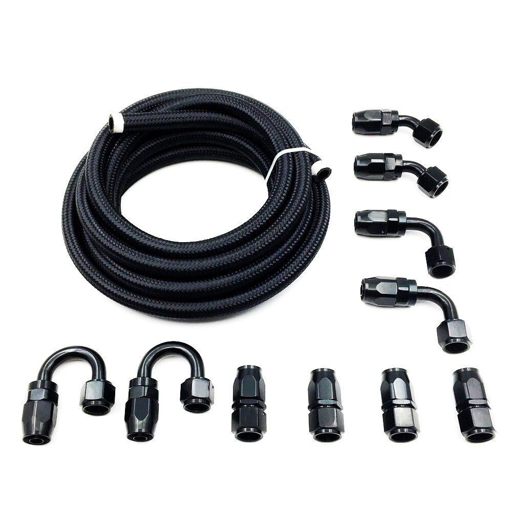 Car Black Universal Braided Fuel Line Hose Rubber ... – Vicedeal