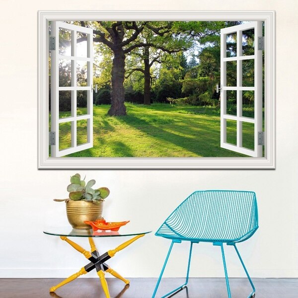 Creatieve 3D Valse Faux Venster Frame Verse Bos Be... – Vicedeal