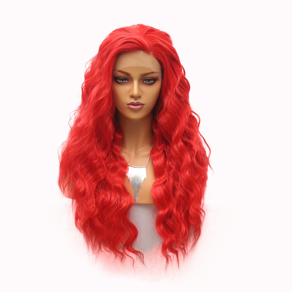 QUINLUX WIGS Synthetic Wigs Red Wavy Hair Cosplay ... – Grandado