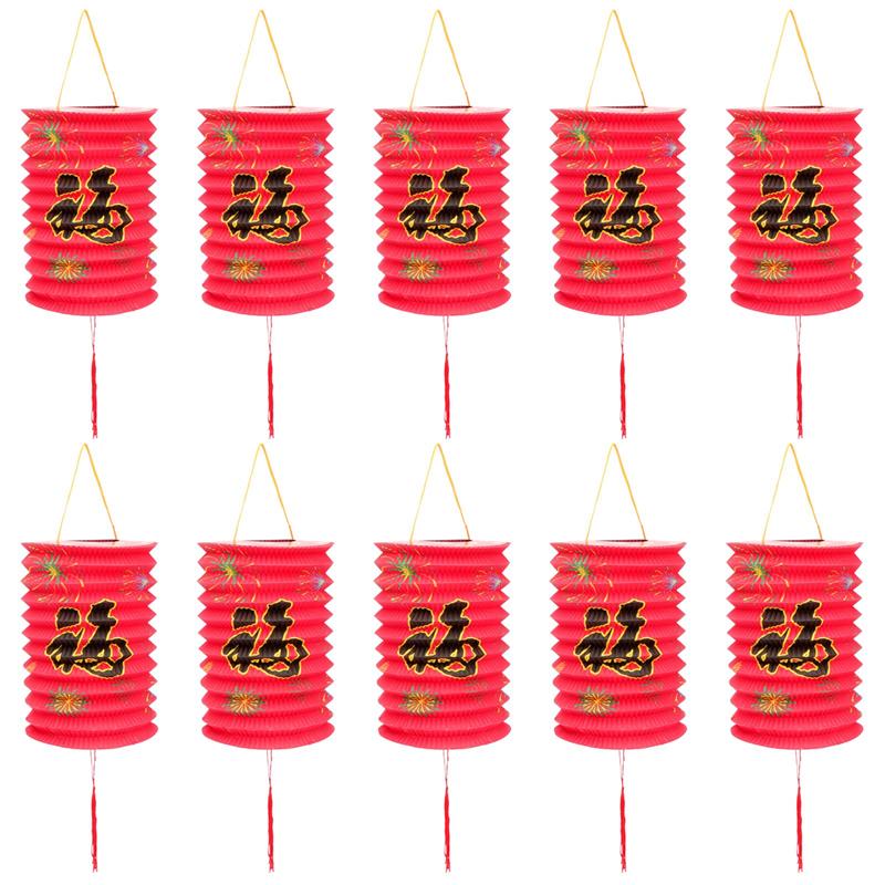 10PCS Chinese Year Spring Festival Paper Lantern D... – Vicedeal