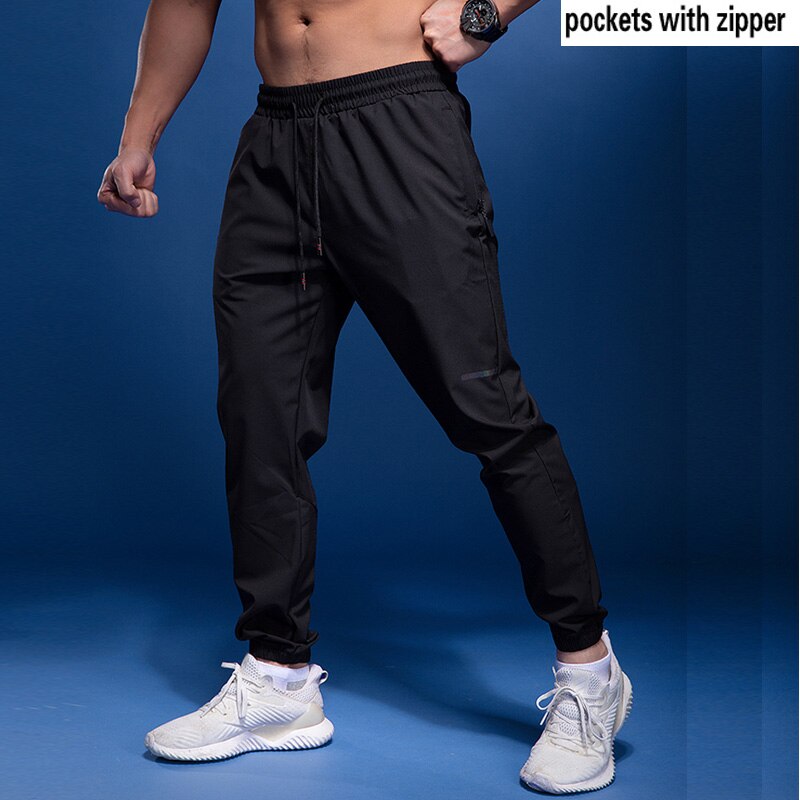 BINTUOSHI Sport Pants Men Running Pants With Zippe... – Vicedeal