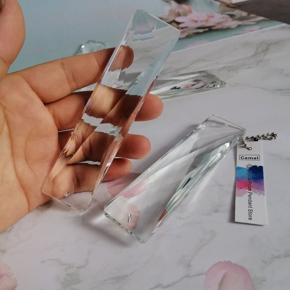 Camal 1PCS 120mm (2 holes) Faceted Long Rectangle ... – Grandado