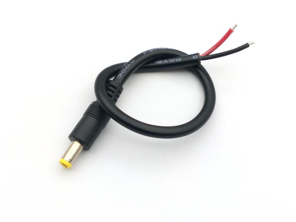 5PCS 2.1mm (2.5mm) x 5.5mm DC Power Male Plug 18AW... – Vicedeal