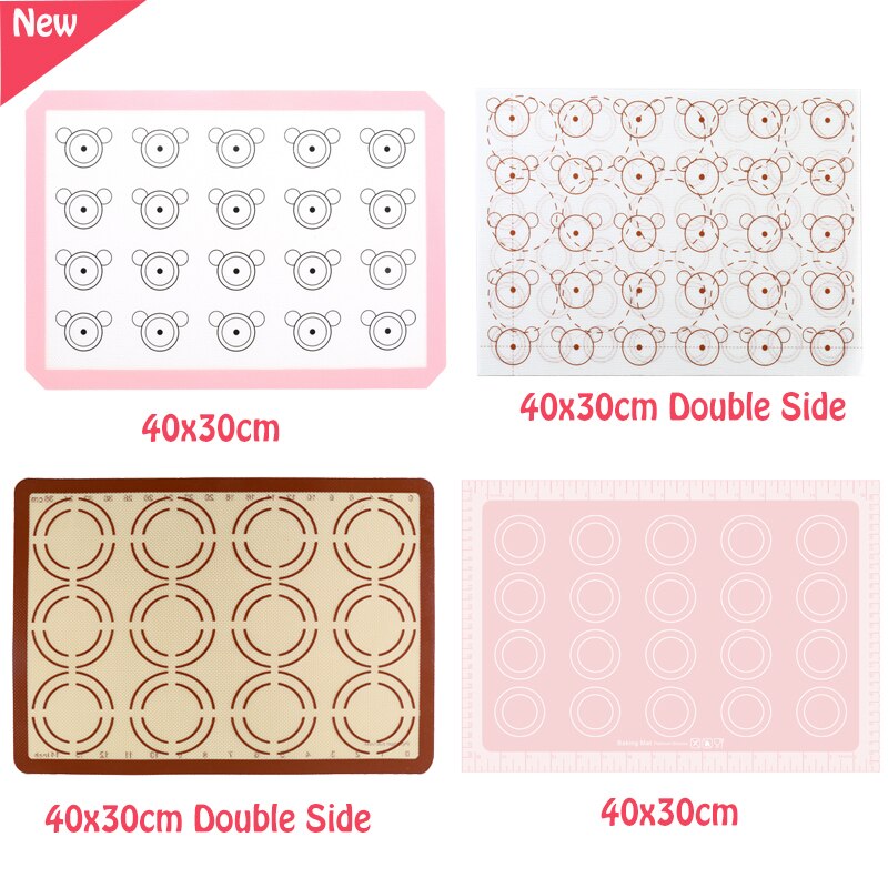 Macaron Silicone Baking Mat Pad Carpet 40x30/60x40... – Vicedeal