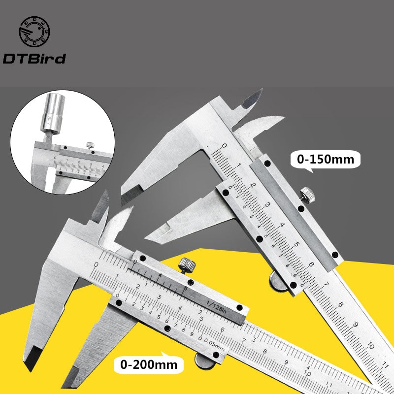 Vernier Caliper 6" 0-150mm 0.02mm Metal Calipers G... – Vicedeal