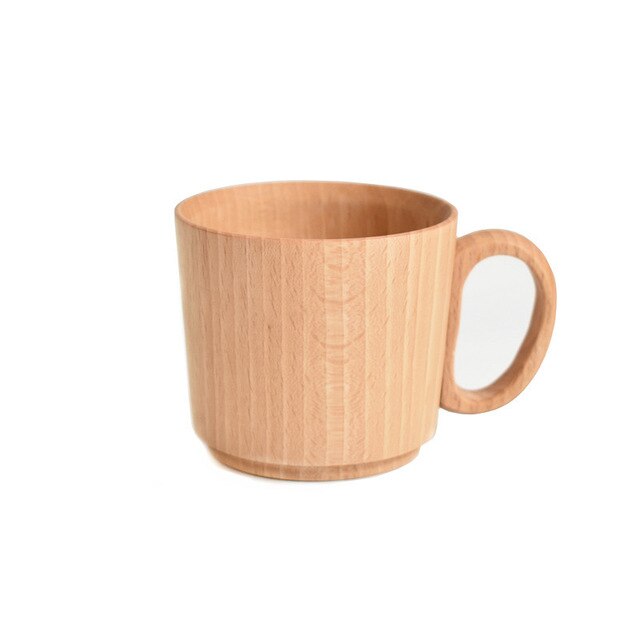 Solid Wooden Cup Coffee Tea Mug Beer Watter Bottle... – Grandado