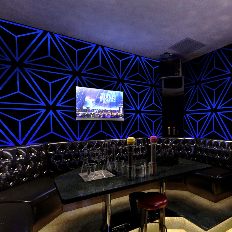 KTV Wallpaper Karaoke Hall Flash Wall Cloth 3D Ref... – Grandado