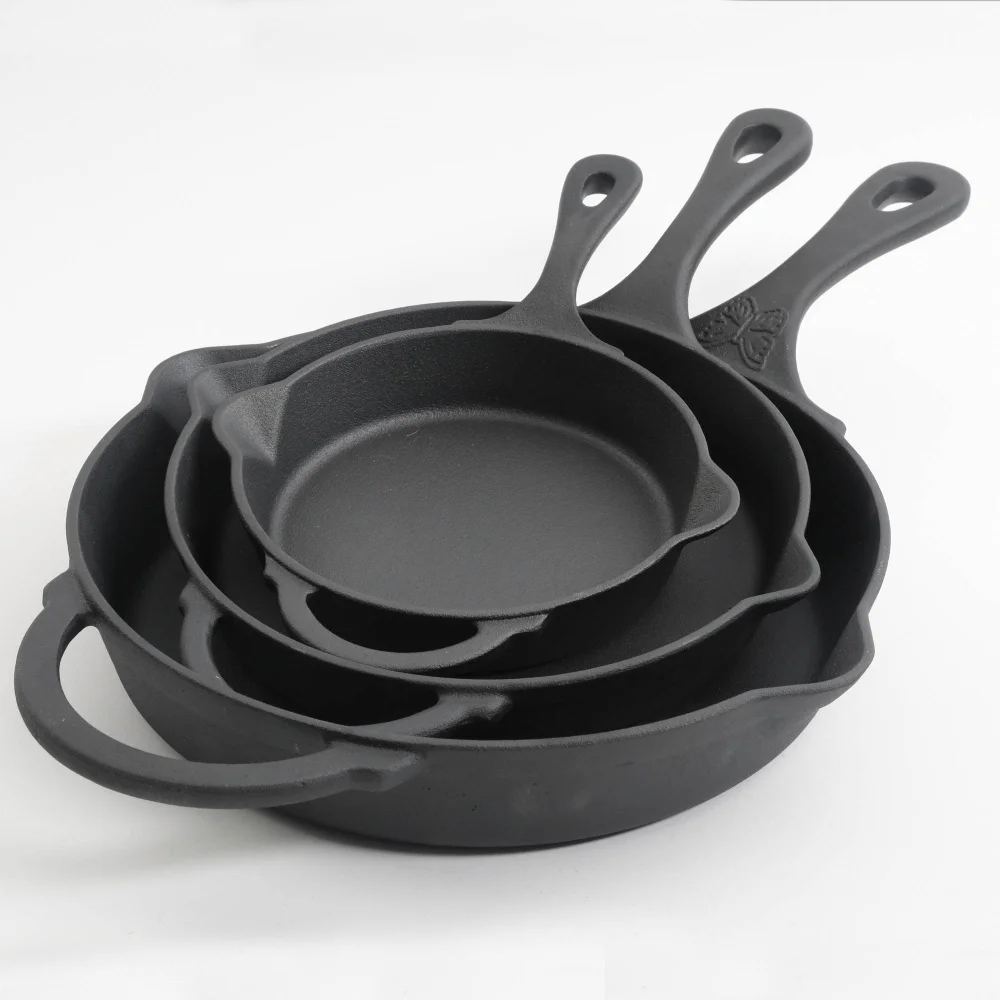 Natural Material Frying Pan Cast Iron Pan 14cm 16c... – Grandado