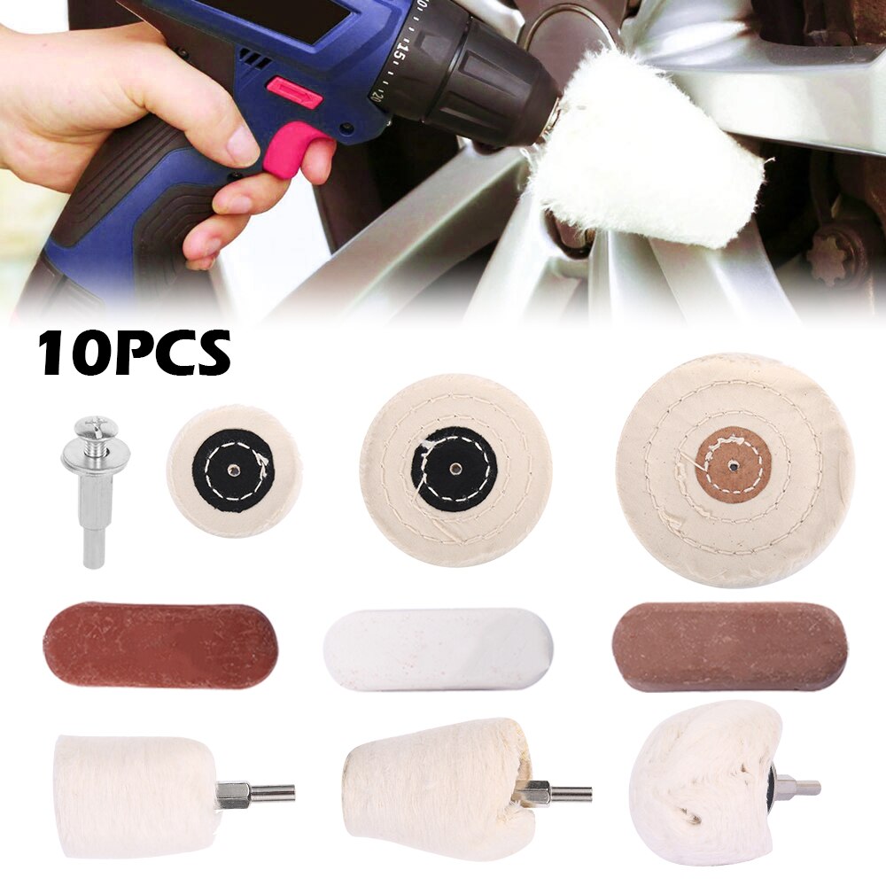 10 Stuks Buffing Pad Polijsten Wiel Met 3Pcs Rouge... – Grandado