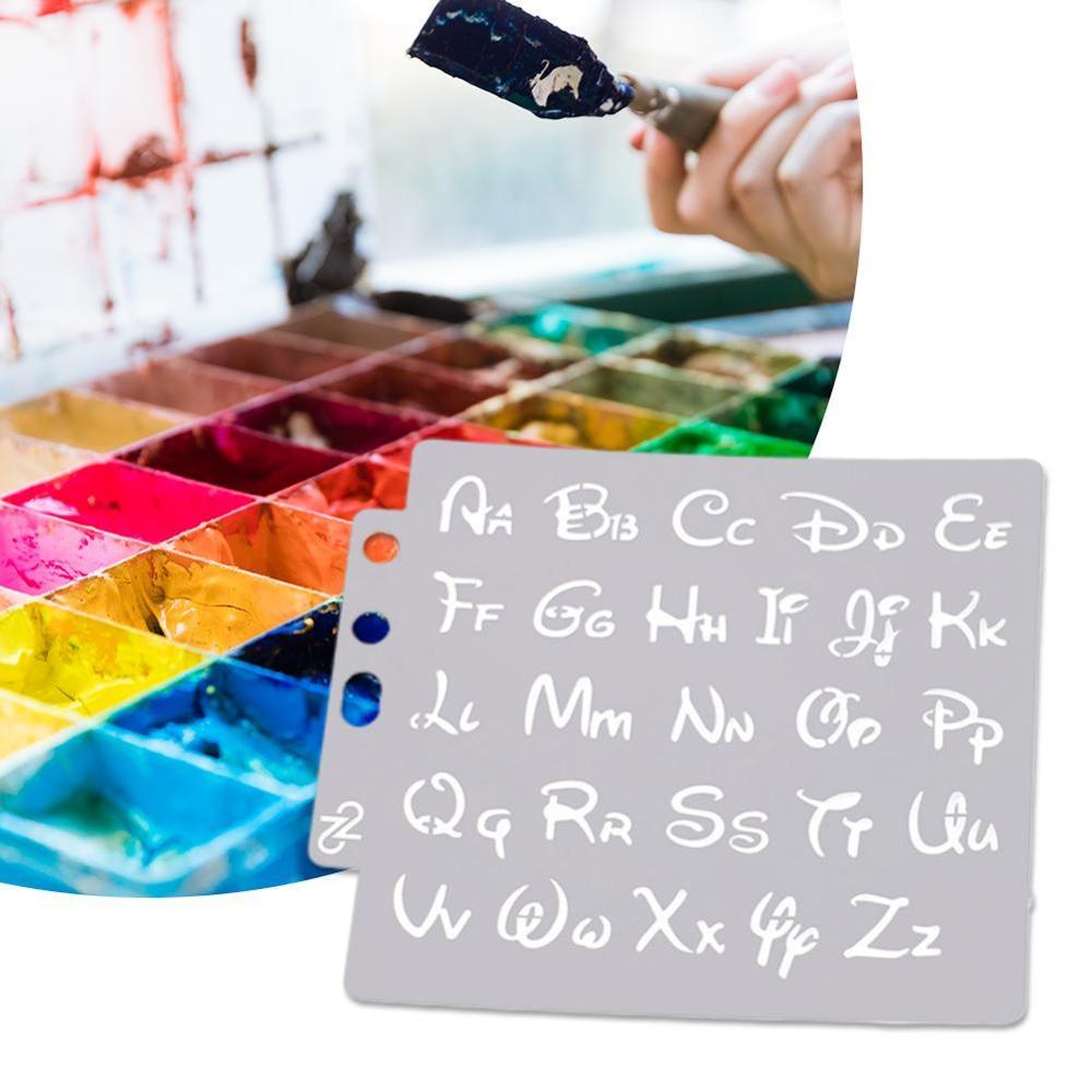 2PCS Alphabet Letter Stencils Template Painting Sc... – Vicedeal