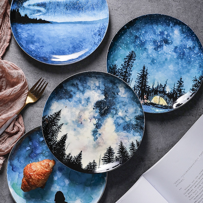 8 Inch China Breakfast Plate Steak Plates Plate Fr... – Grandado