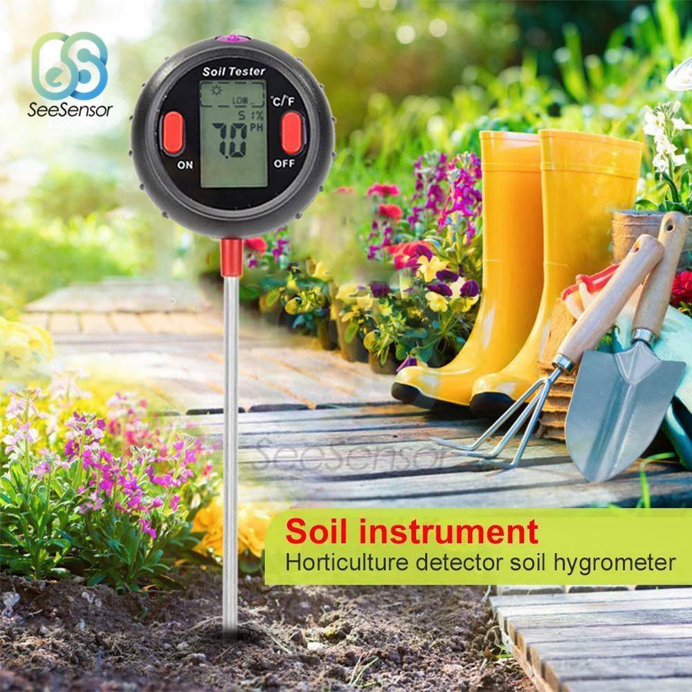 5 In 1 Digital PH Meter Soil Moisture Monitor Temp... – Grandado