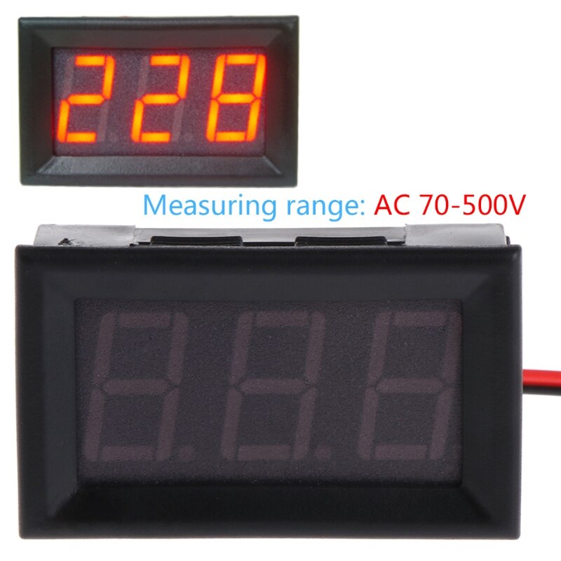AC 70-500V Digital Voltmeter 0.56 inch Red LED 2 W... – Grandado