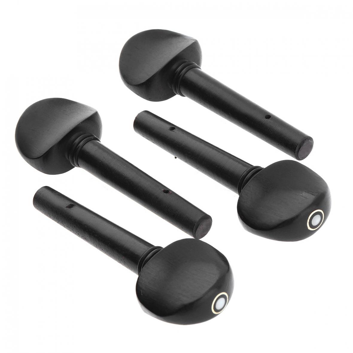 4pcs/lot 3/4 & 4/4 Ebony Violin Tuning Pegs In... – Grandado