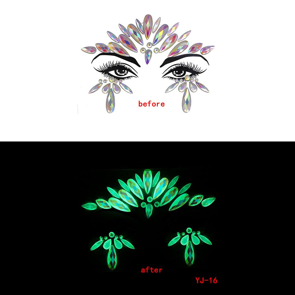 Luminous Face Sticker Diamond Halloween Ghost Face... – Grandado