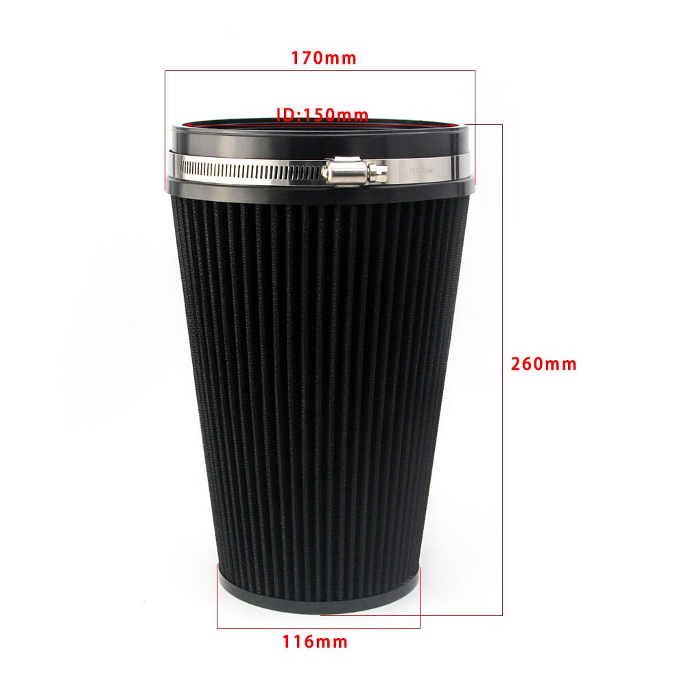 150mm 6inch Car High Flow Air Filter Universal Air... – Vicedeal