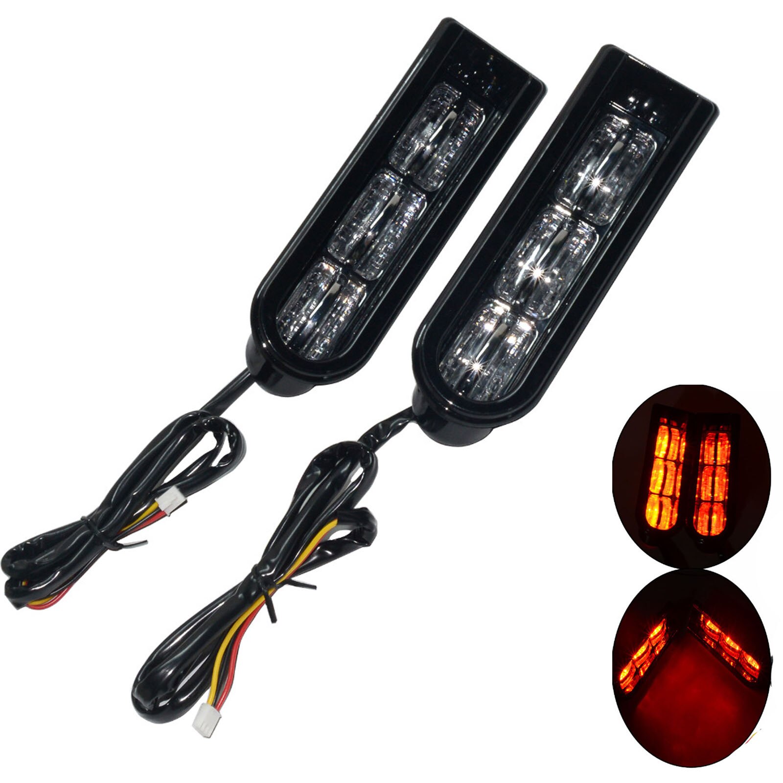 LED Inserts Saddlebag Filler Support Turn Lights T... – Vicedeal