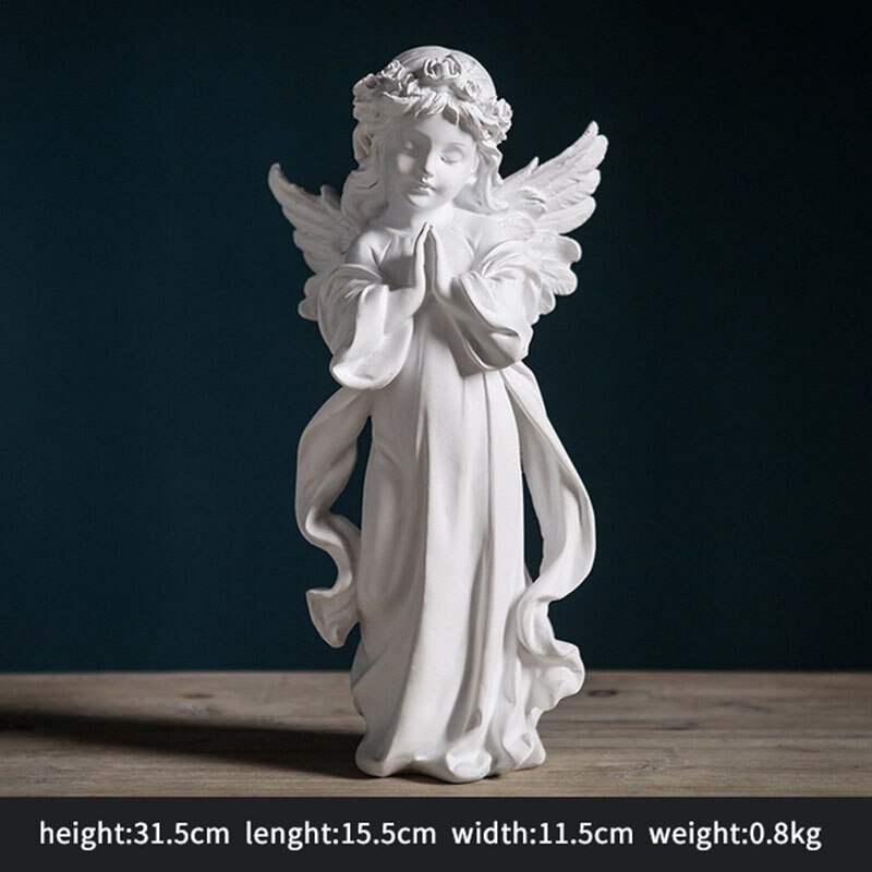 Retro white little angel sculpture David Venus fur... – Vicedeal