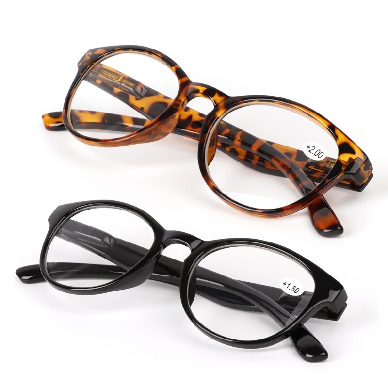 Unisex Spring Hinge Round Reading Glasses Presbyop... – Grandado
