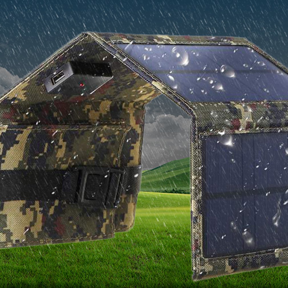 Mini Folding 4 Solar Panel 10W Sunpower Solar Cell... – Grandado