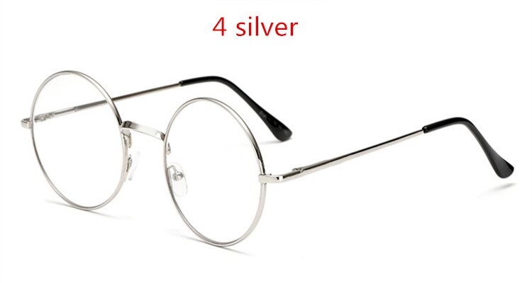 Retro Round Circle Metal Frame Eyeglasses brand Cl... – Grandado