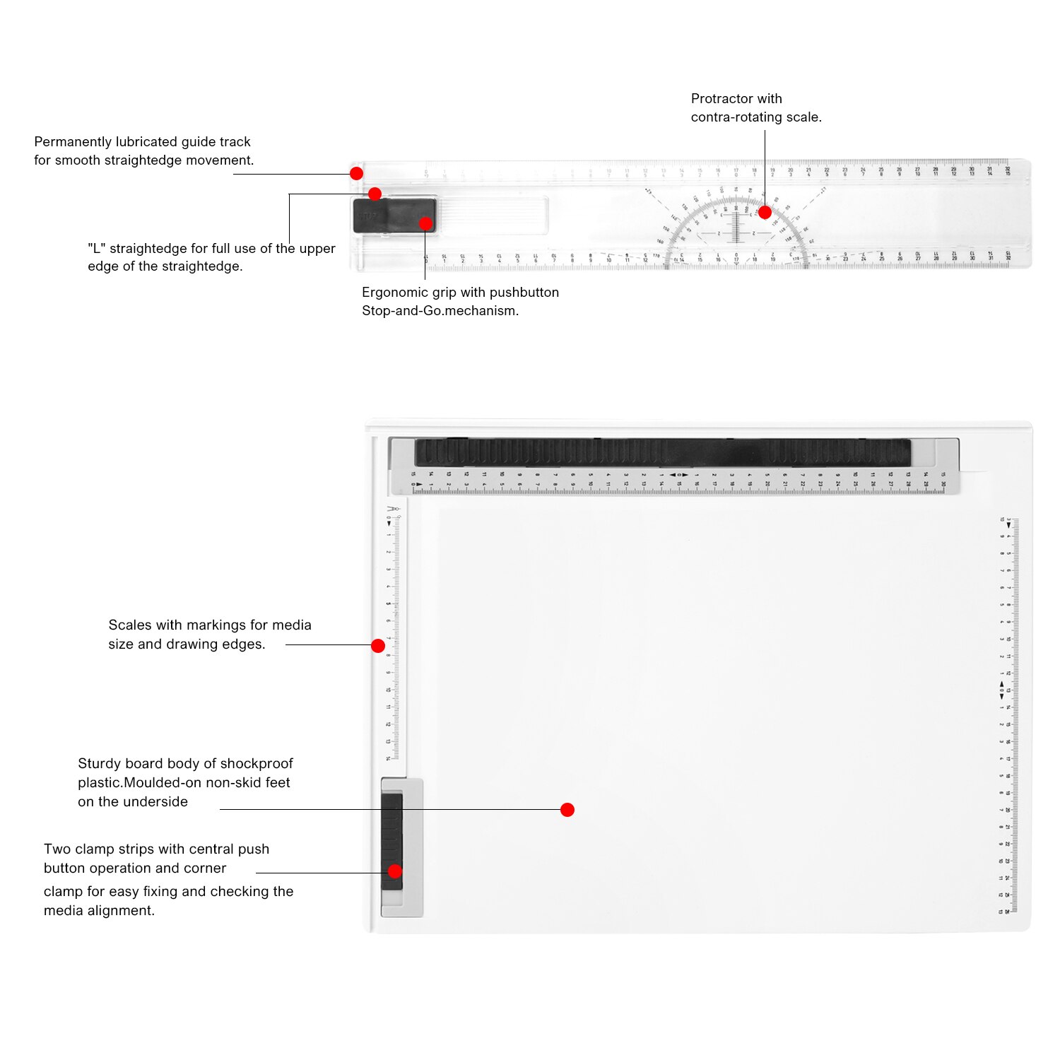 A4 Picture Drawing Board Cartographic Platform wit... – Vicedeal