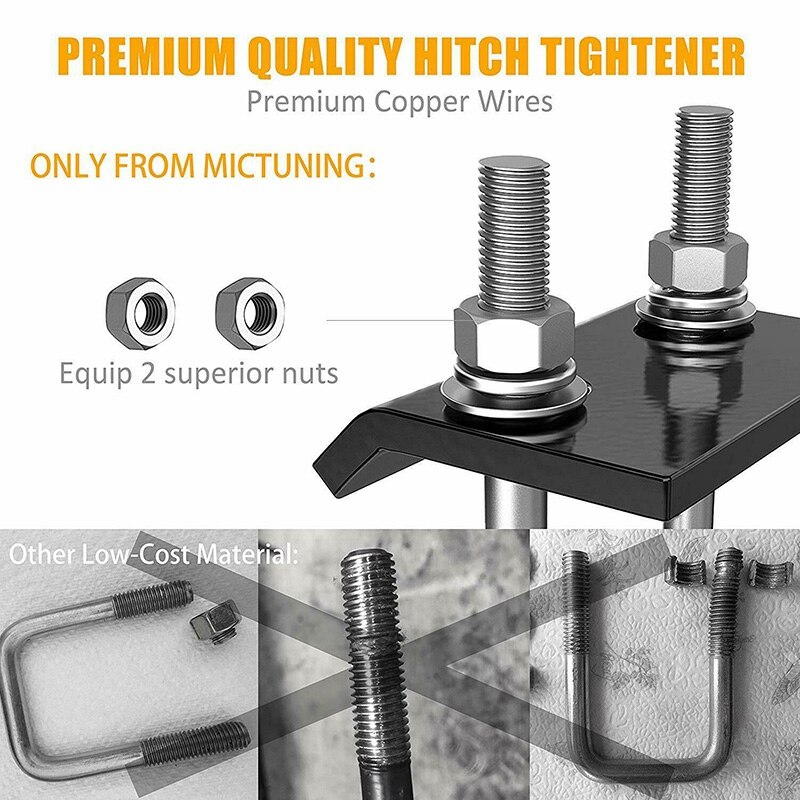 Hitch Tightener Anti Rattle Stabilizer Steel Heavy... – Grandado