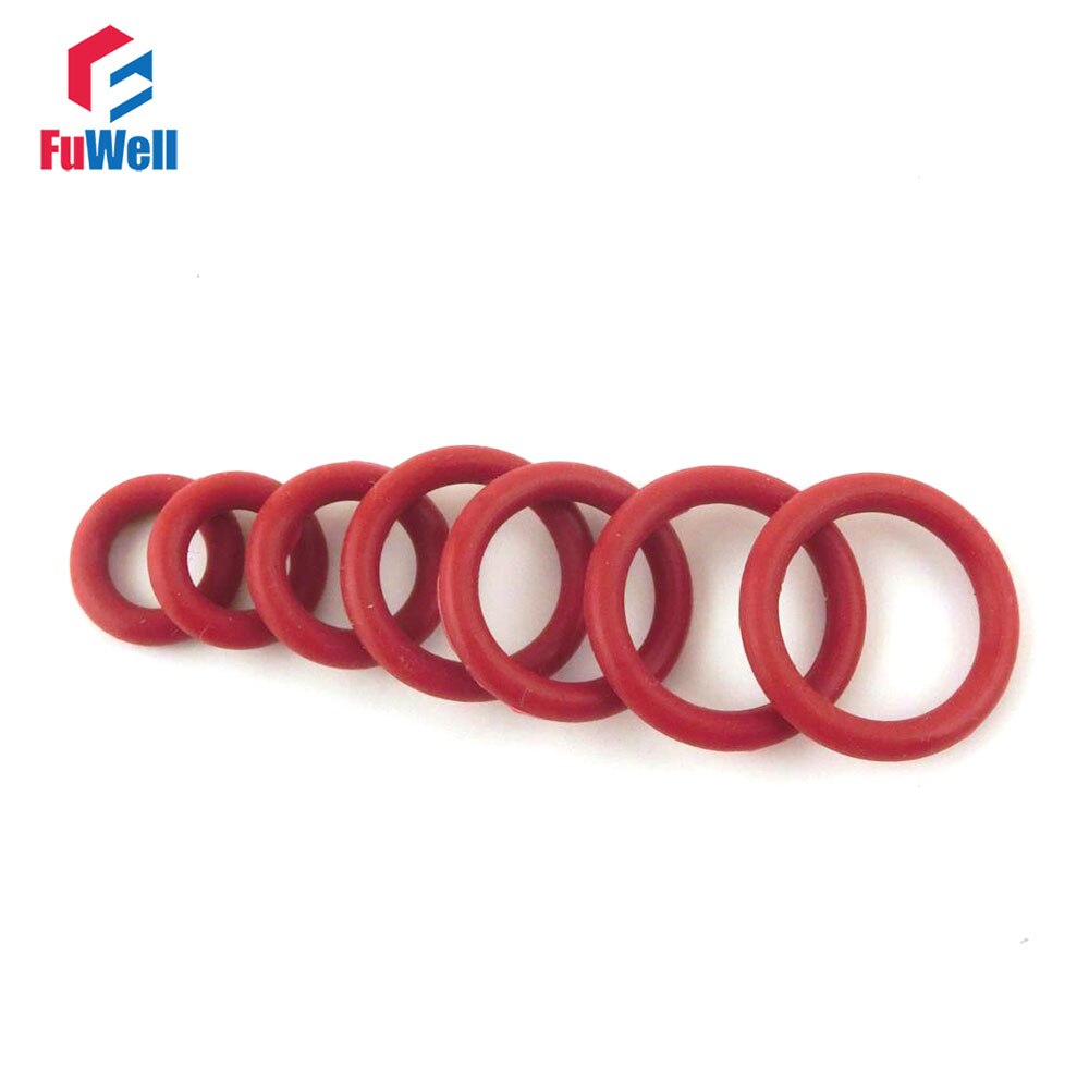 50 stks Red Silicon Rubber O Ringen Seals Pakking ... – Vicedeal