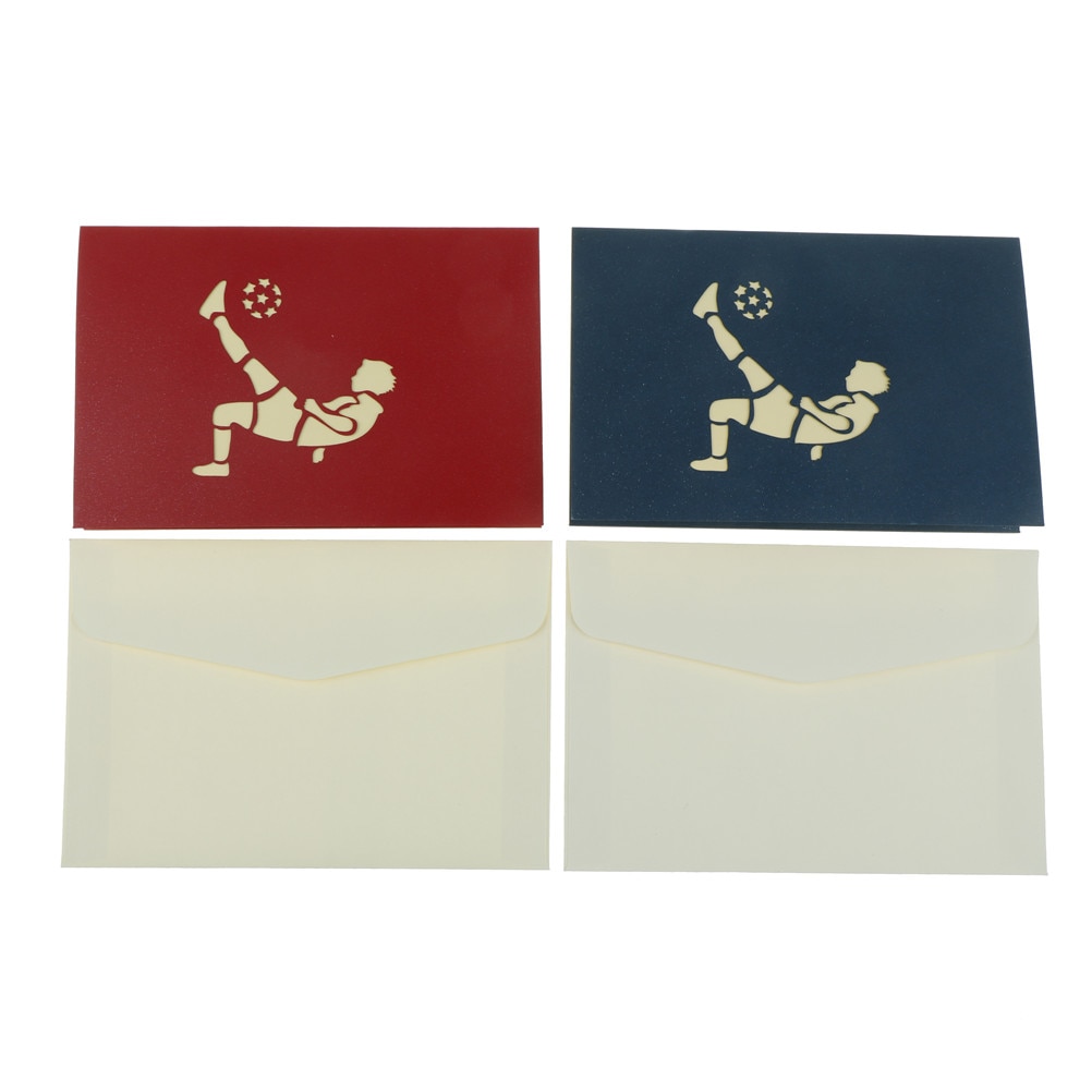 1PCS 15x10cm Paper Playing Football Boy Invitation... – Grandado