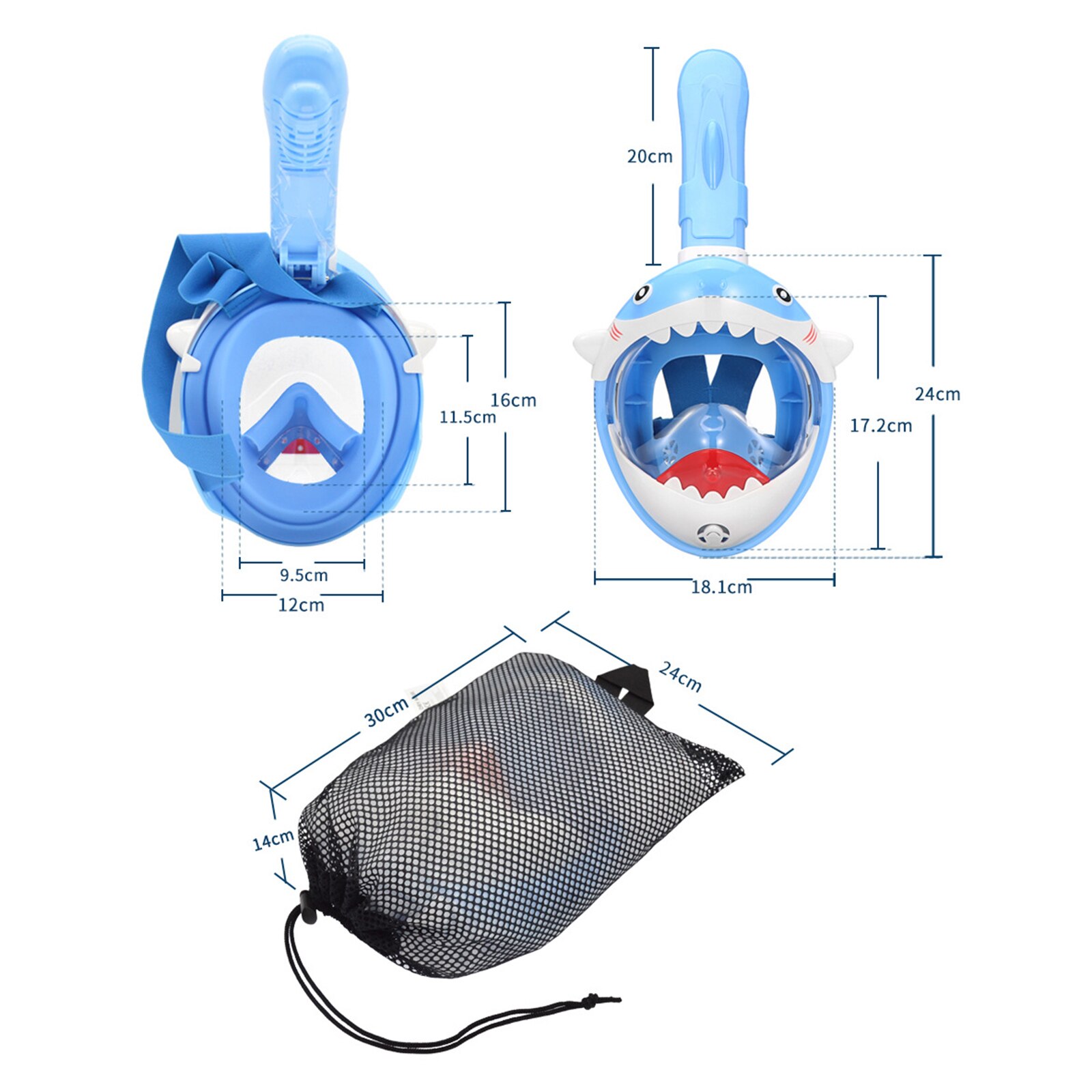 Cartoon Scuba Diving Mask 180° Panoramic Anti-Leak... – Grandado