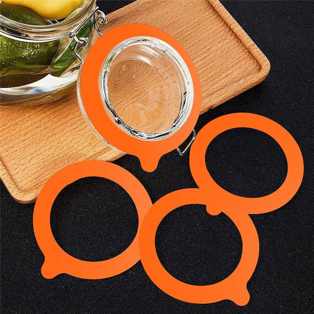 12/24 Pcs Silicone Jar Gaskets Food Storege Jars R... – Grandado