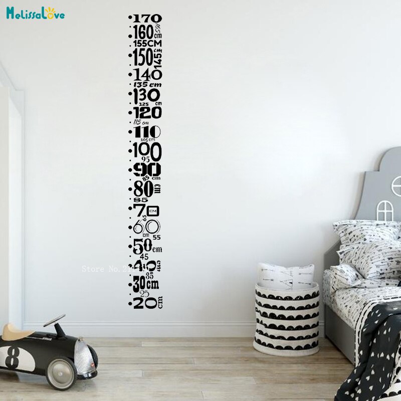Height Chart Fixed Size Wall Sticker Kids Boys Roo... – Grandado