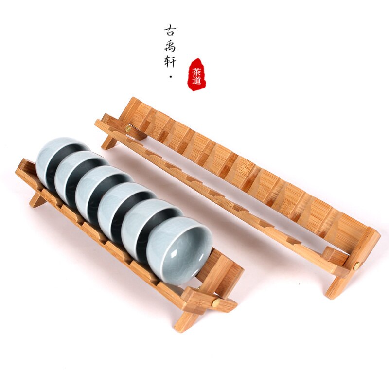 Bamboo Cup Rack Portable Bamboo Cooling Cup Rack F... – Grandado