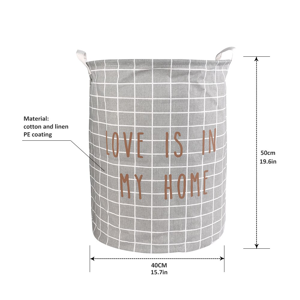 Praktische Ronde Wasmand Met Belemmeren Dier Decor... – Grandado