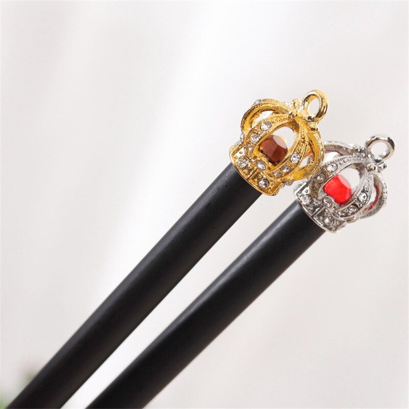 HB Writing Pencil Gold Silver Crown Diamond Head S... – Grandado