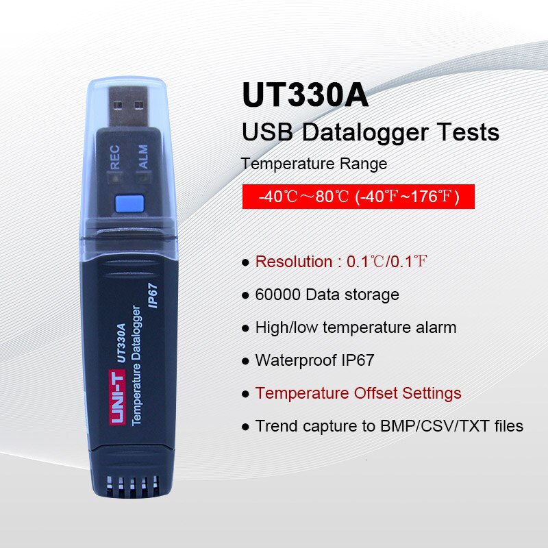 UNI-T UT330A/B/C Digital temperature humidity USB ... – Vicedeal