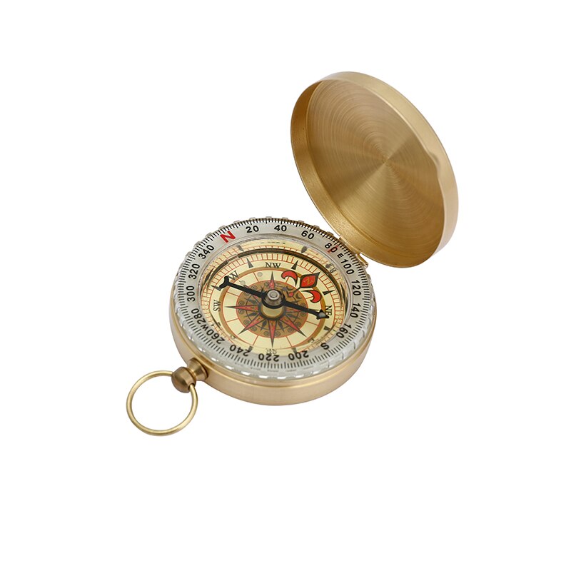 Pure Copper Compass G50 Pocket Watch Retro Flip Co... – Vicedeal