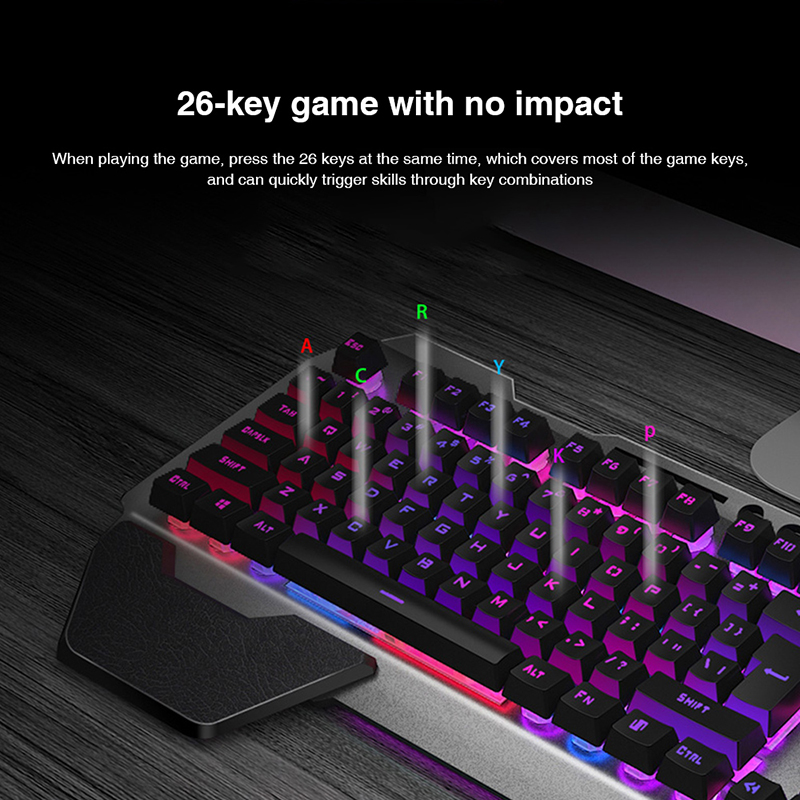 Wireless Rechargeable Keyboard and Mouse RGB Backl... – Vicedeal