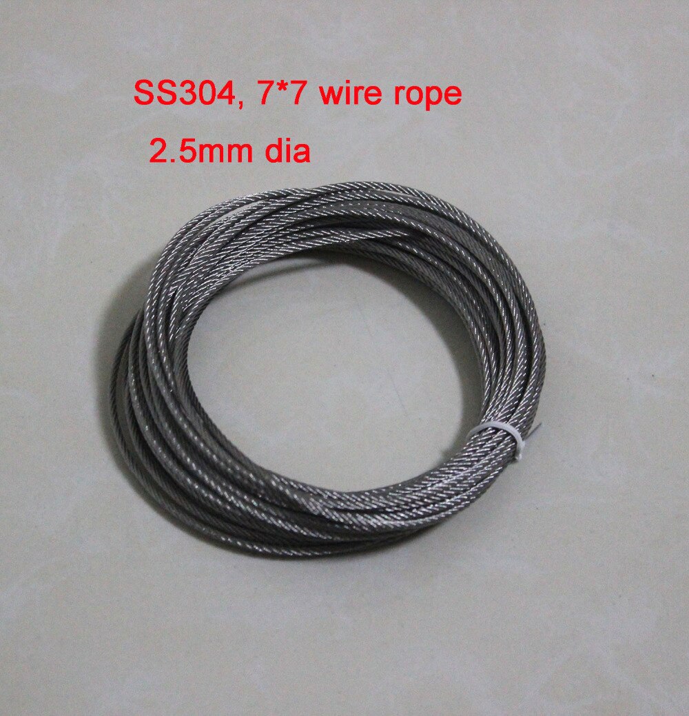2.5mm dia Structure:7*7 SS304 Stainless Steel Wire... – Grandado