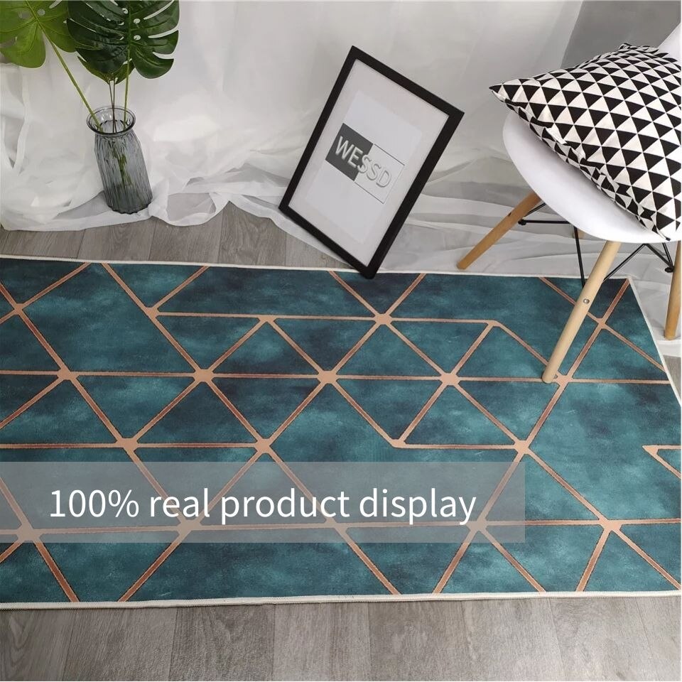 Amerikaanse Stijl Retro Luxe Tapijt Groen Voor Woo... – Grandado