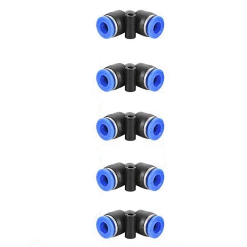 100Pcs PV Pneumatic Fittings 2-Way L Type Connector Quick Release ...