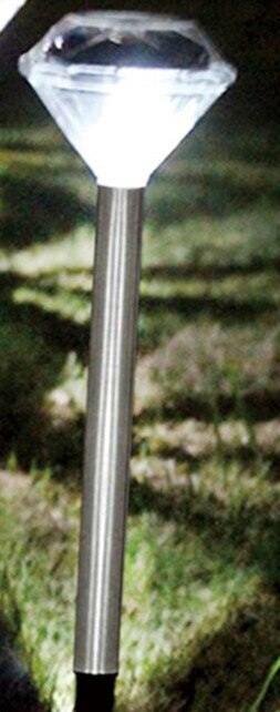 Diamond Stake LED Solar Night Light Stainless Stee... – Grandado