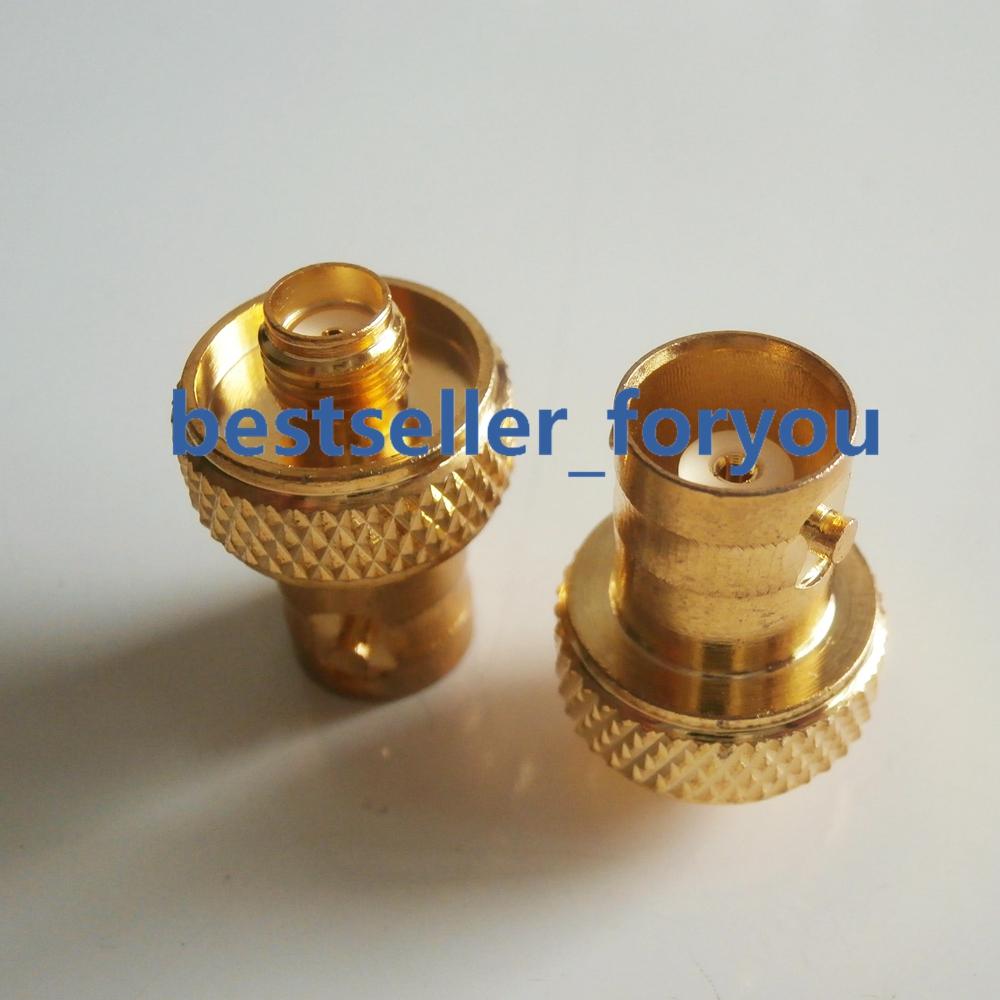 Golden BNC Female Jack to SMA Female RF Connector ... – Grandado