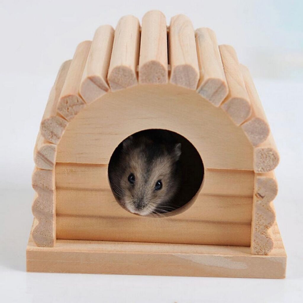 Pet Hamster Wooden House Detachable Small Animal H... – Grandado