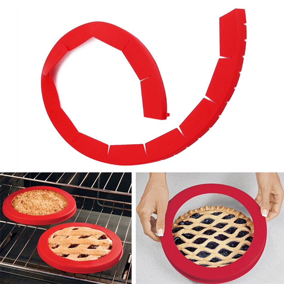 Pie Crust, adjustable pie crust protector silicone... – Vicedeal