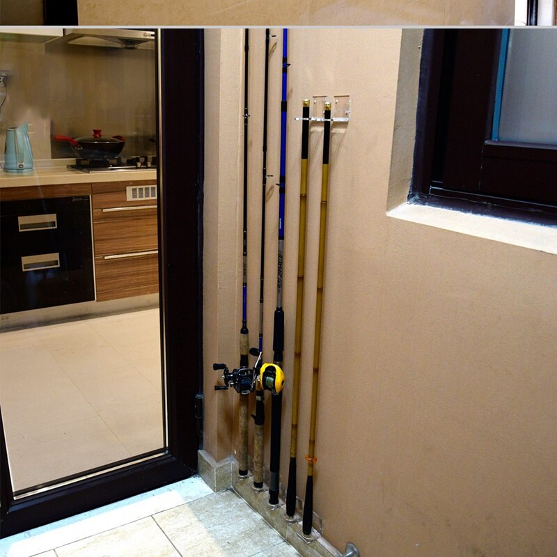 Fishing Rod Rack Wall Mount Acrylic Fishing Rod Di... – Vicedeal